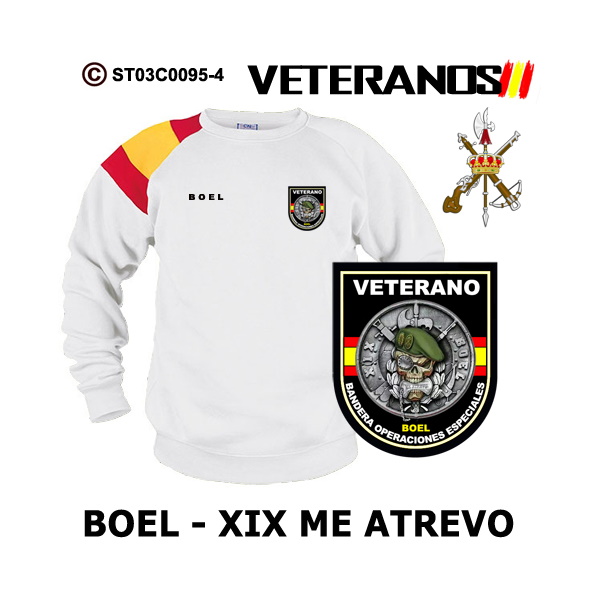 Sudadera-bandera Veterano BOEL – XIX Me atrevo - TotemTeams